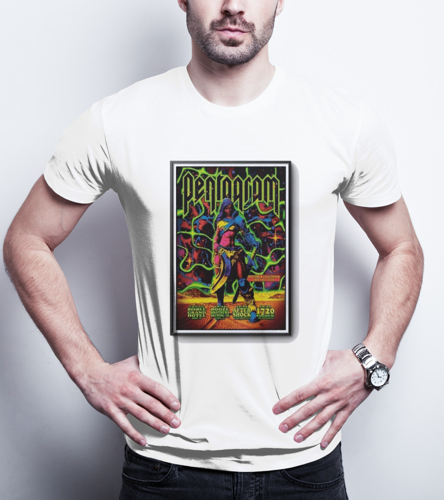 Pentagram Arizona California Late Fall 2026 Bisbee Grand Hotel Brothers Brewing Co After Shock Warehouse T-Shirt
