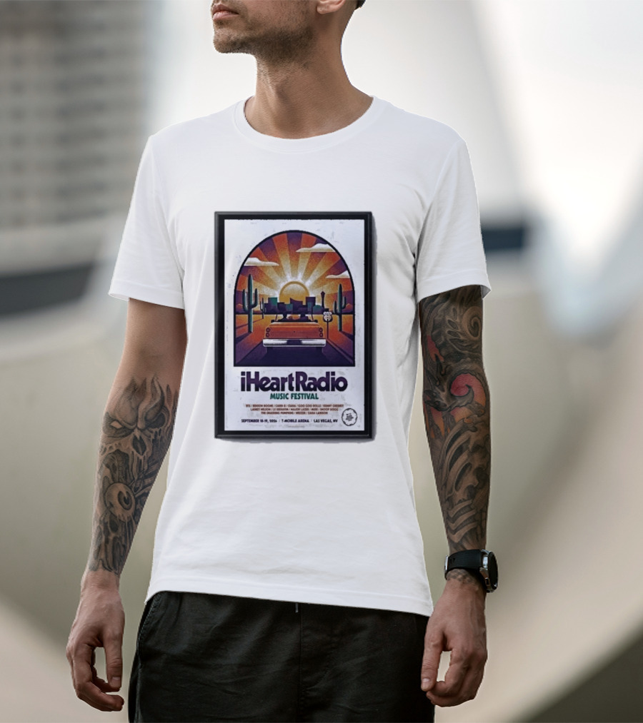 IHeartRadio Music Festival 2026 Mobile Arena Las Vegas Lineup Brandon Boone Ciara Goo Goo Dolls Heart Cherry Levent EloH Kush Tara Harrison Dodg T-Shirt