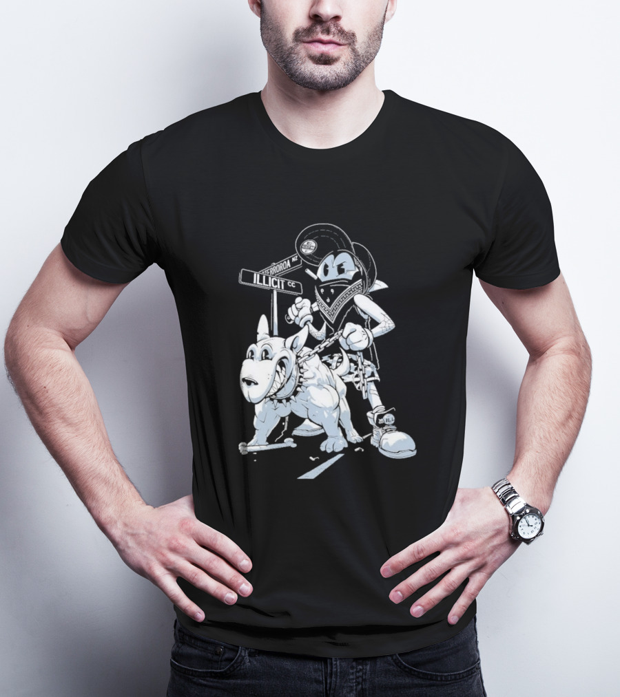 Redrat Illicit Menace Retro Cartoon Adventure T-Shirt