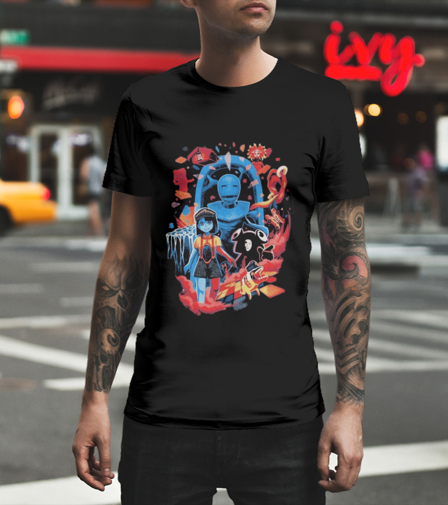 ENA Dream BBQ Lonely Door Character Art And Surreal T-Shirt