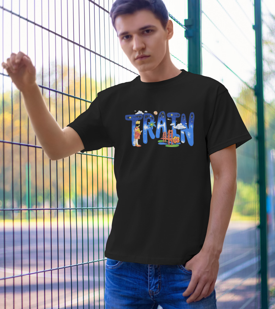 Train X Manhead Store Starry 2026 Tour Golden Gate Bridge Planet And Flowers T-Shirt
