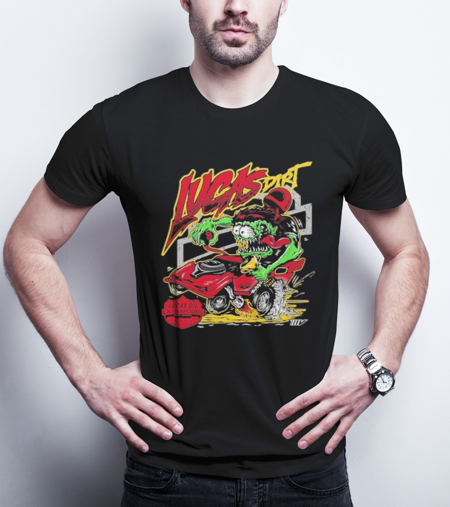 Lucas Dirt Floracing Mad Mark Lucas Oil Late Model T-Shirt