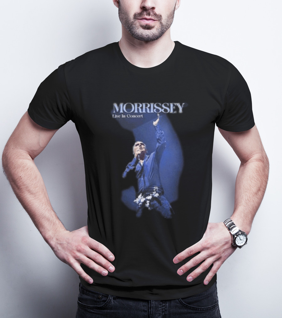 Morrissey Live In Concert World Tour 2026 Performance Image T-Shirt