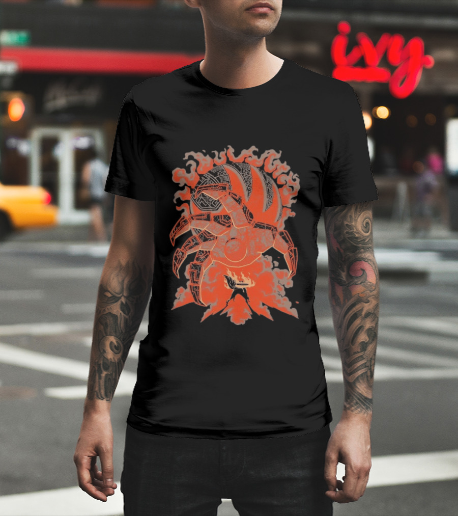 Okami Everlasting Darkness Fire Spirit And Flames T-Shirt