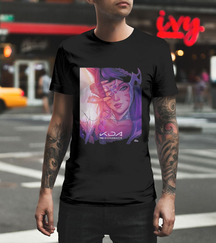 Ahri KDA The Comeback Arcane League Of Legends By Nikkotari T-Shirt