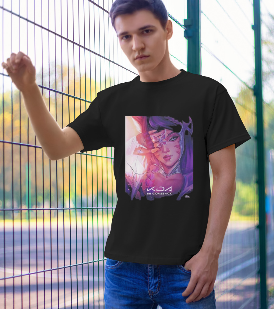Ahri KDA The Comeback Arcane League Of Legends By Nikkotari T-Shirt