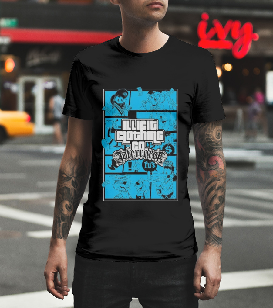 Illicit Clothing Co Afterror FU$ T-Shirt