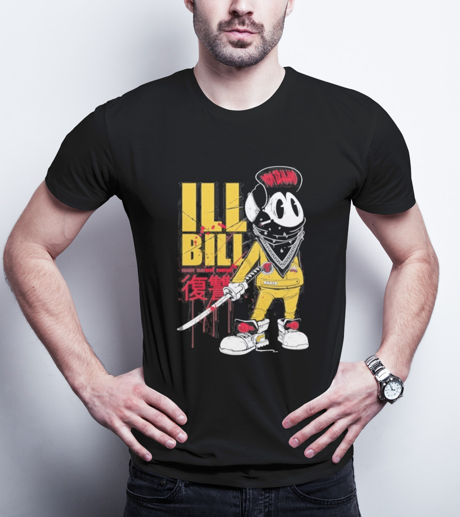 Ill Bill Redrat Illicit Drippy Character With Red And Yellow Details T-Shirt