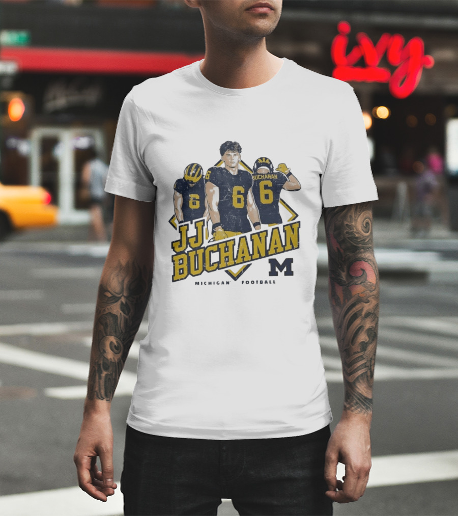 JJ Buchanan 6 Michigan Wolverines Football M T-Shirt