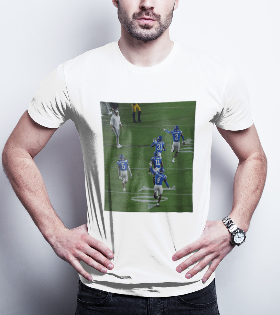 Ole Miss Rebels Aguero Clardy Braxton K Thomas Perkins Football Team Action Scene T-Shirt