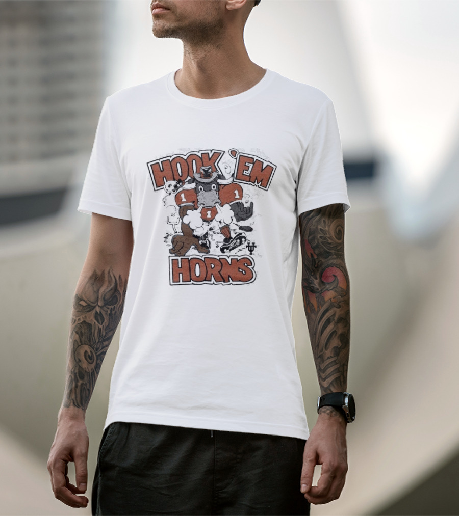Texas Longhorns Hook Em Horns Longhorn Rush Football Spirit T-Shirt