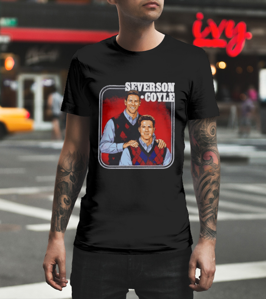 Severson Coyle Columbus Blue Jackets Step Brothers T-Shirt