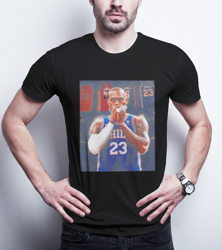 LeBron James Rings Los Angeles Lakers 23 Jerseys 76ers 23 T-Shirt
