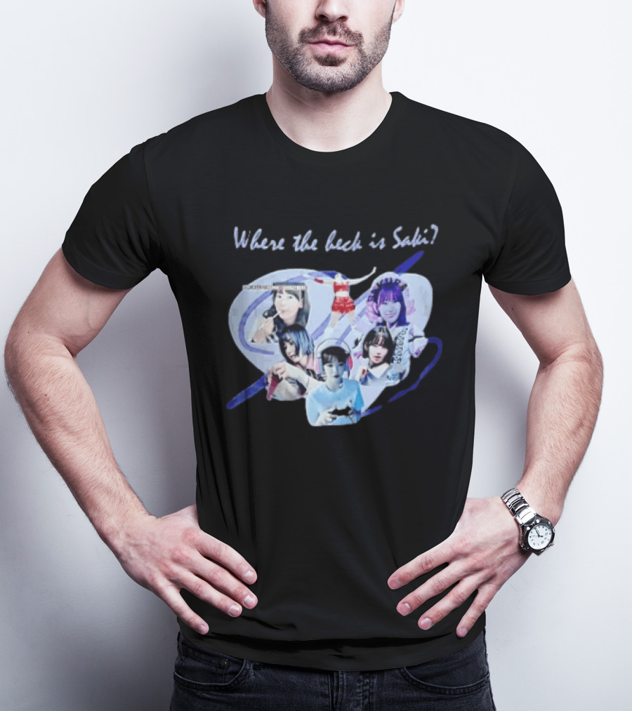 Saki Sakura Where The Heck Is Collage Of Female Idol Photos Miyawaki T-Shirt