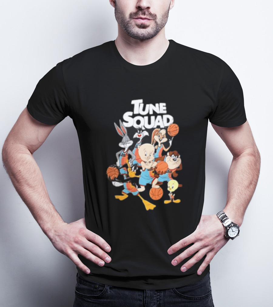 Tune Squad Looney Tunes Characters Basketball Space Jam T-Shirt