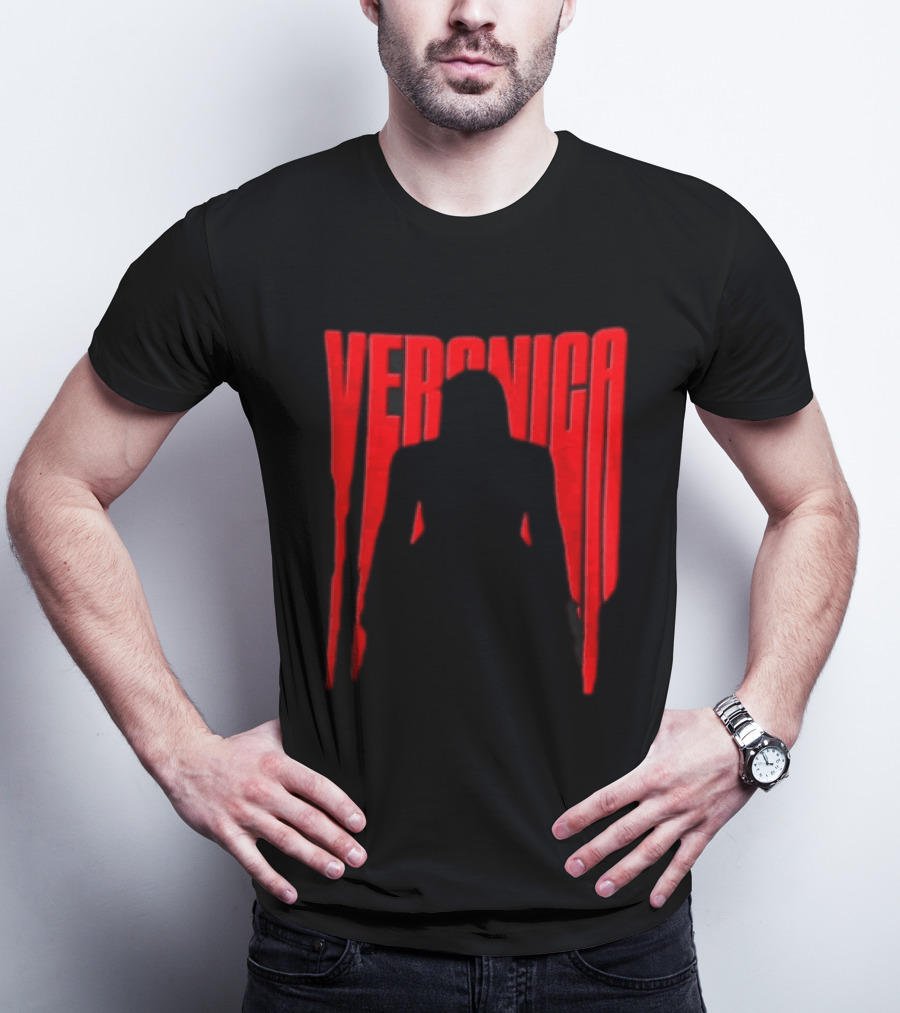Veronica Red Dripping Font T-Shirt