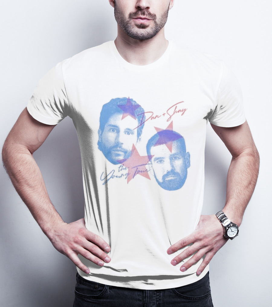 Dan And Shay The Young Tour Crewneck Stars Faces T-Shirt