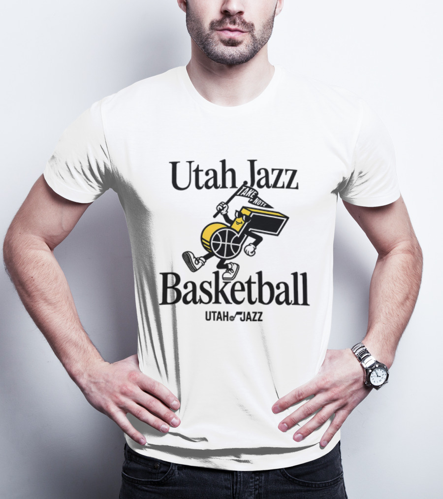 Utah Jazz Take Note Basketball T-Shirt