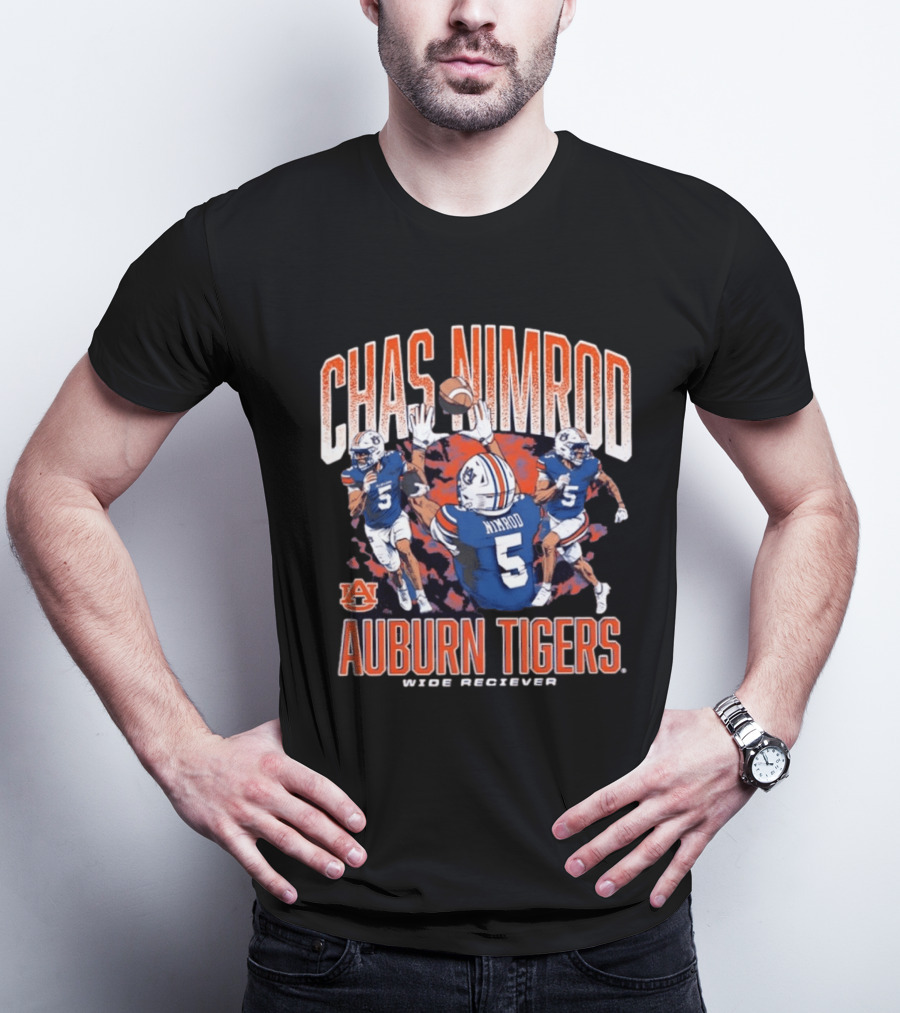 Chas Nimrod No 5 Auburn Tigers Wide Receiver T-Shirt