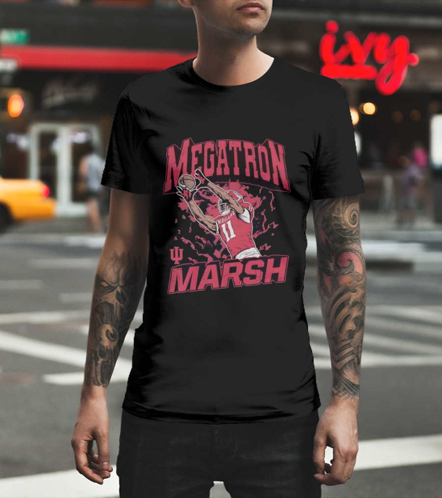 Megatron Marsh Indiana Hoosiers No 11 Football T-Shirt