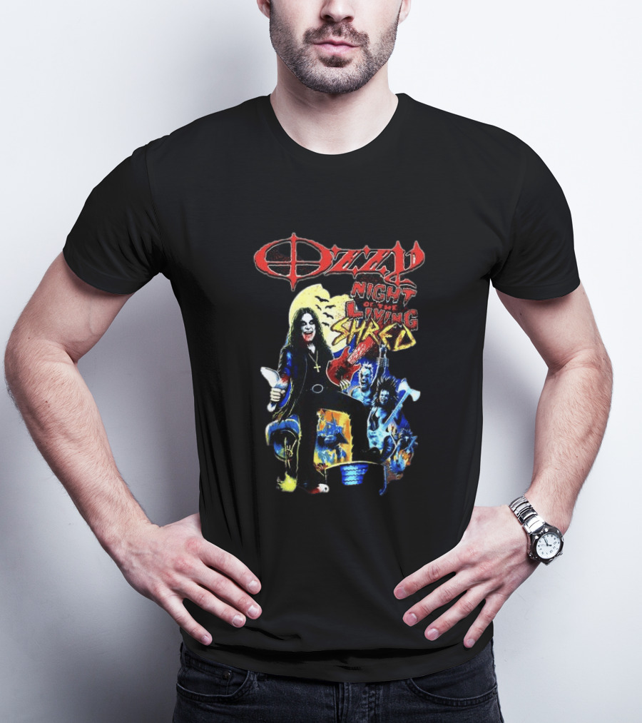 Ozzy Night Of The Living Shred Black T-Shirt