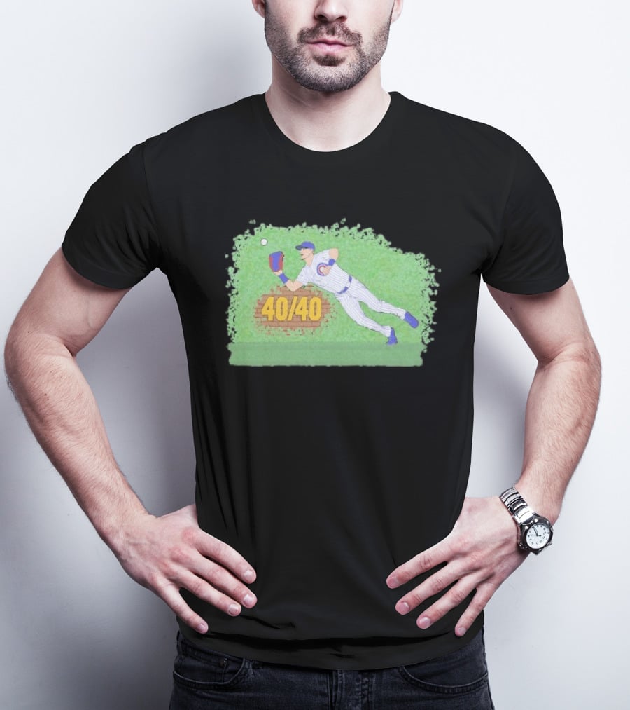 Pete Crow Armstrong 40 40 Chicago Cubs Diving Catch T-Shirt