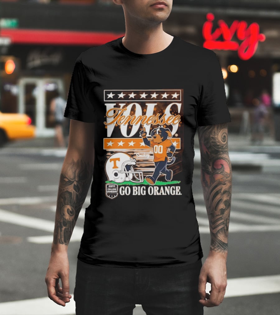 Tennessee Vols Smokey Go Big Orange ESPN College Gameday T-Shirt