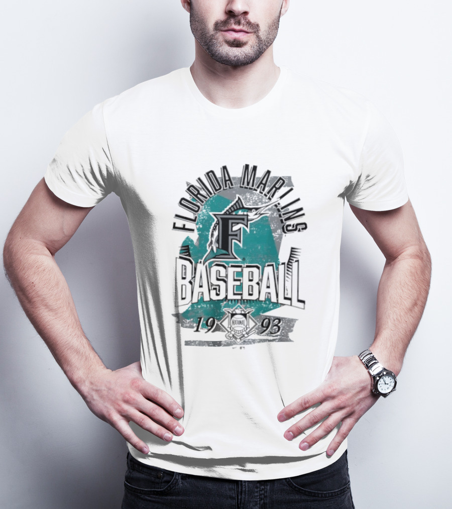 Florida Marlins Baseball 1993 National League T-Shirt