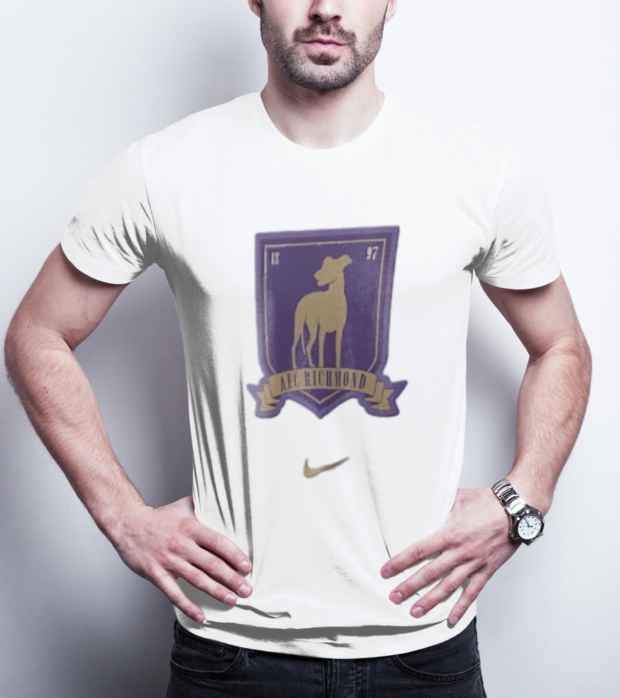 AFC Richmond Greyhound Dog Shield 1897 T-Shirt