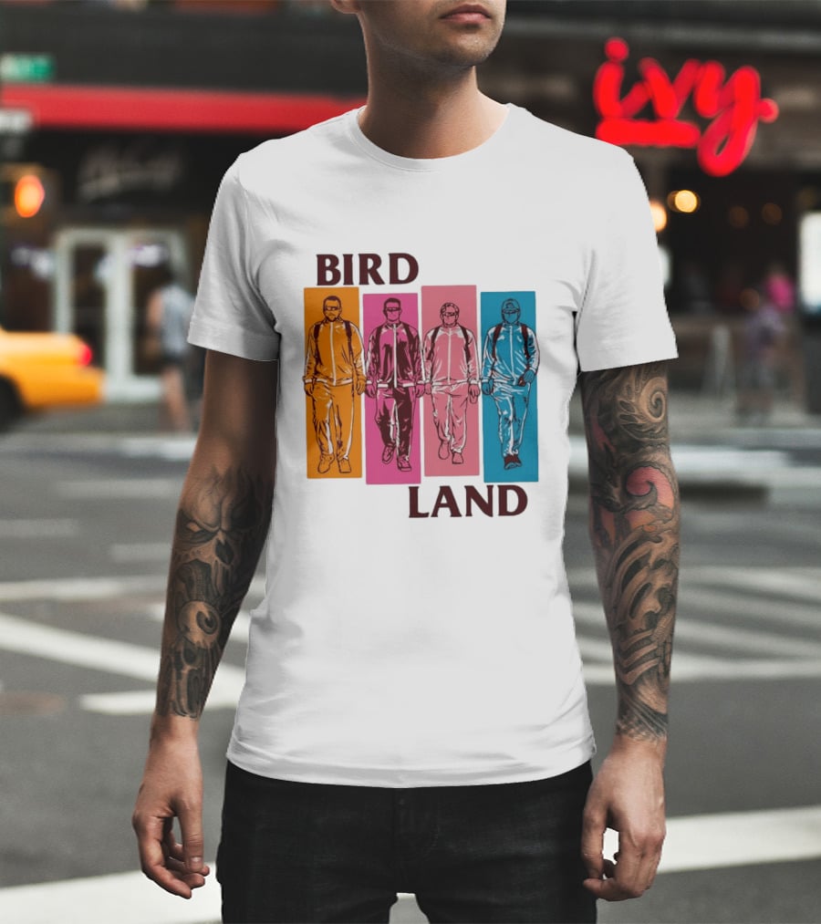 Baltimore Orioles Birdland Colorful Walking Figures T-Shirt