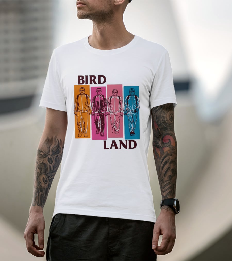 Baltimore Orioles Birdland Colorful Walking Figures T-Shirt