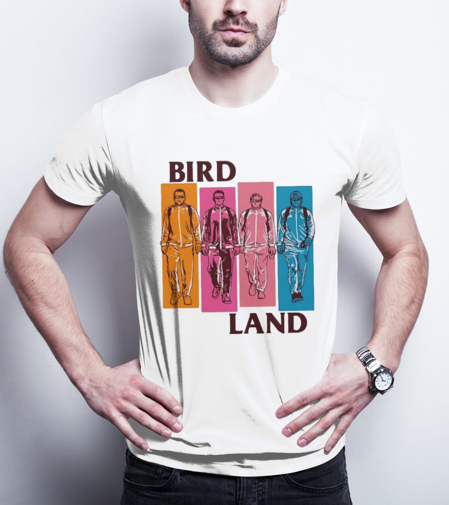 Baltimore Orioles Birdland Colorful Walking Figures T-Shirt