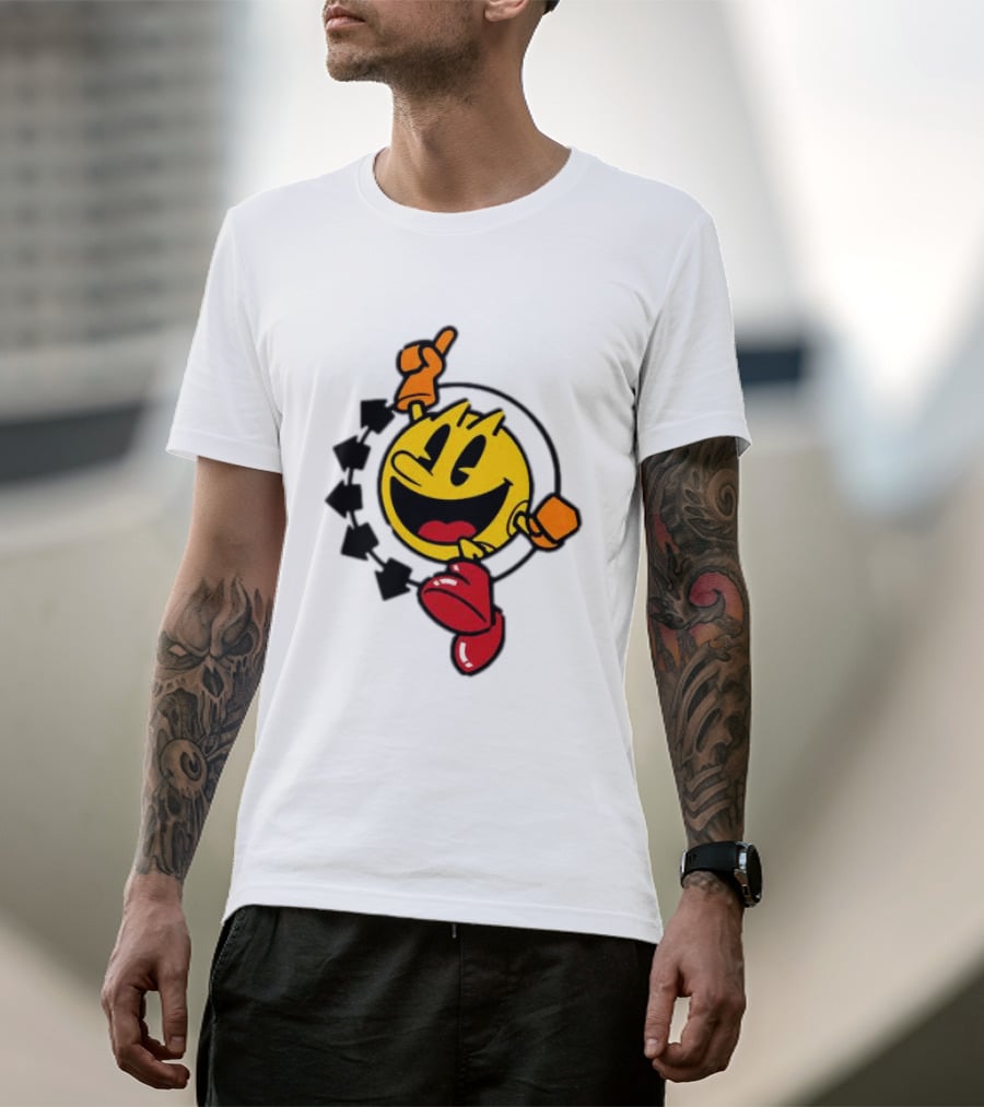 Pac Man X Blink 182 Smiley Collaboration T-Shirt
