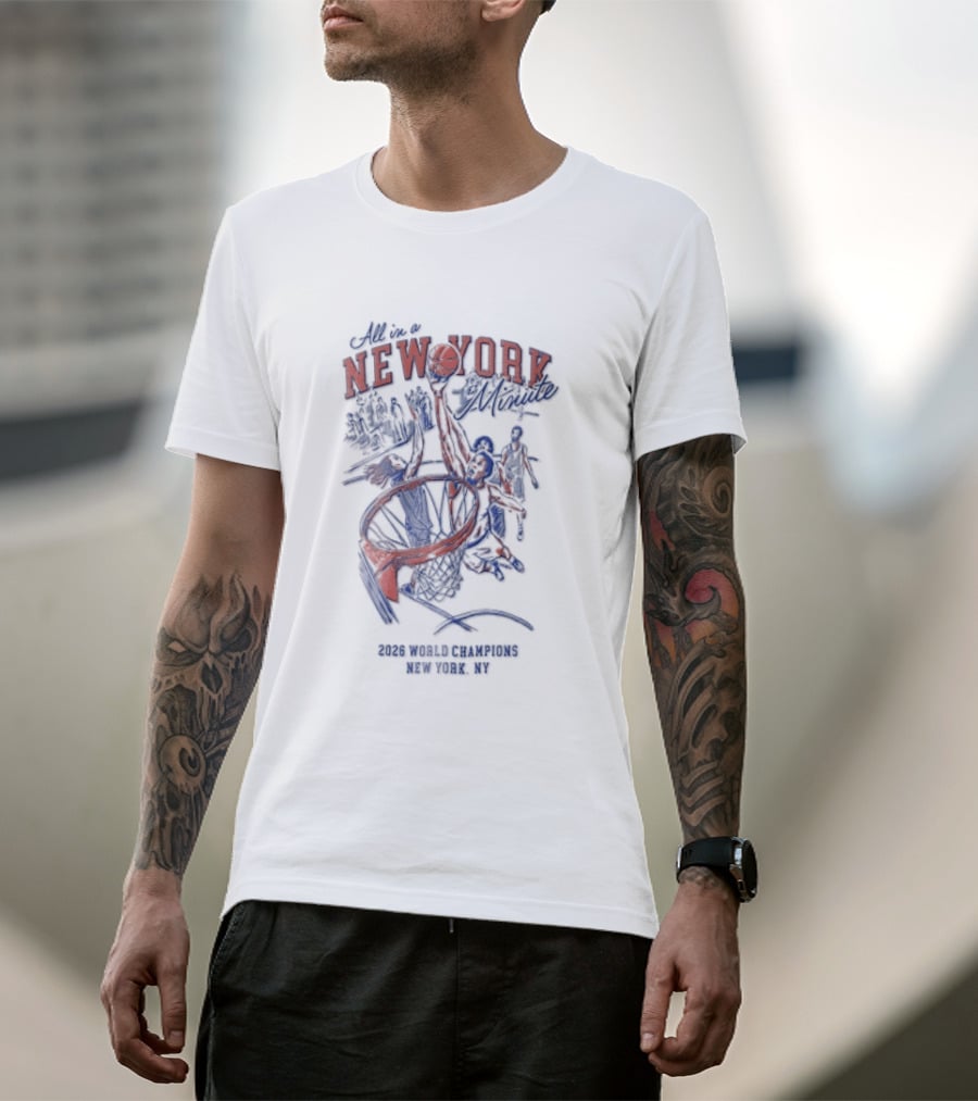 New York Knicks Slam Dunk Basketball Championships NYC 2026 T-Shirt
