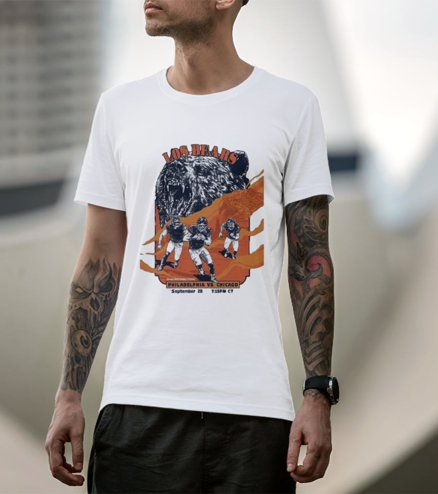 Philadelphia Eagles Vs Chicago Los Bears September 28 2026 Soldier Field Week 3 1:15 PM T-Shirt