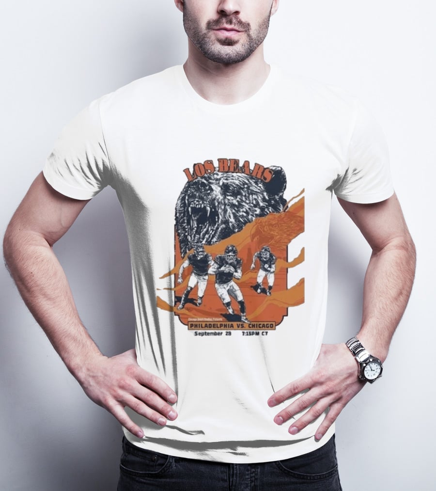 Philadelphia Eagles Vs Chicago Los Bears September 28 2026 Soldier Field Week 3 1:15 PM T-Shirt