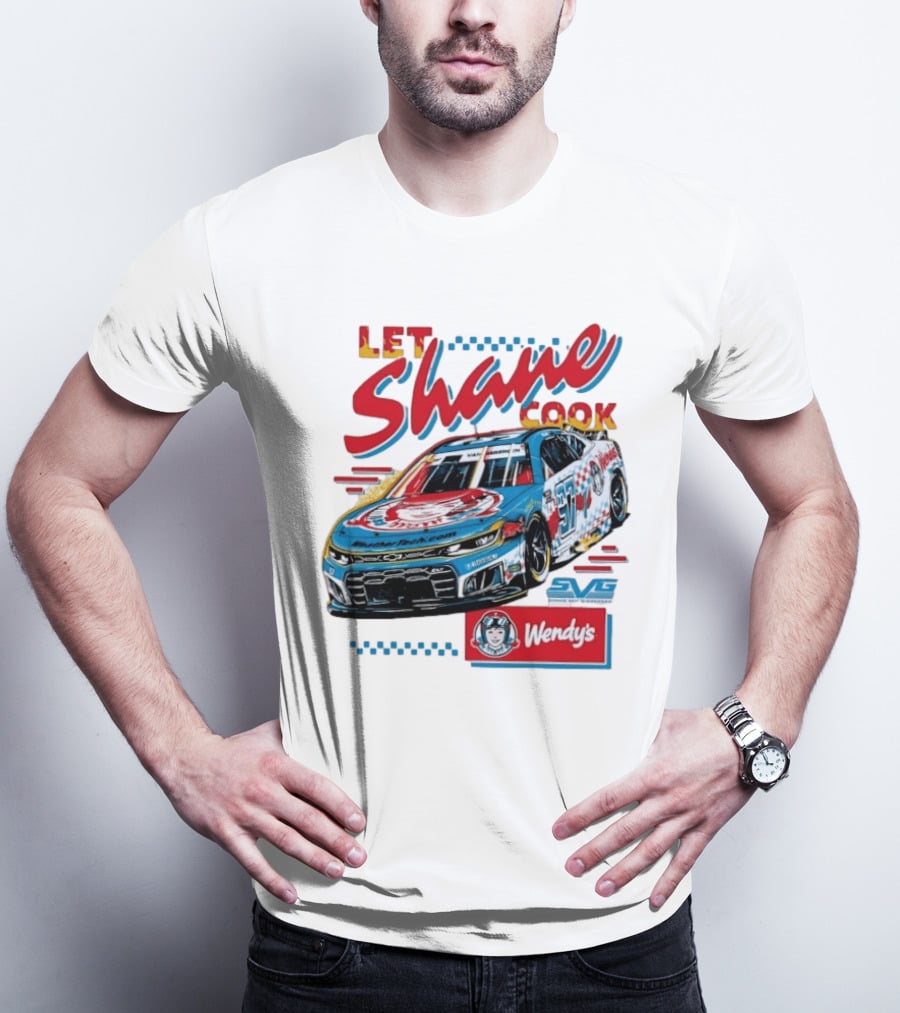 Let Shane Cook Shane Van Gisbergen Wendy's Race Car SVG T-Shirt