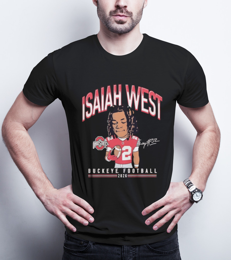 2026 Ohio State Buckeyes Isaiah West Buckeye Football T-Shirt
