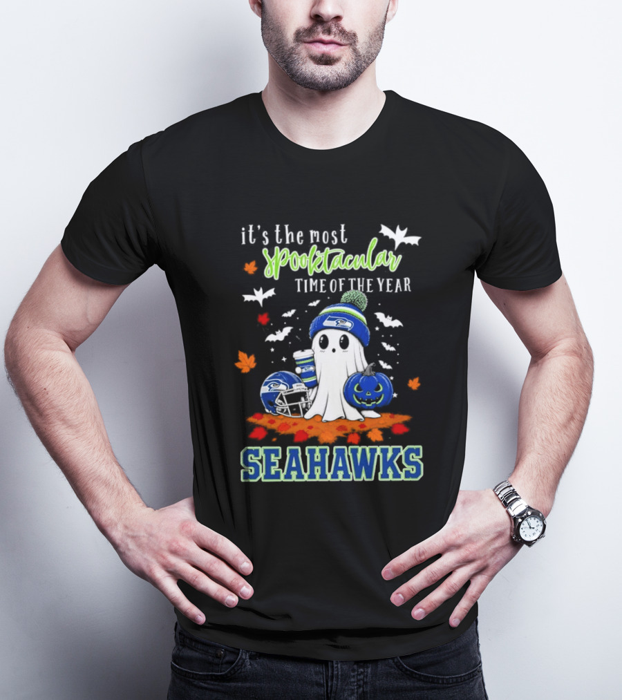 It's The Most Spooktacular Time Of The Year Seahawks Halloween T-Shirt