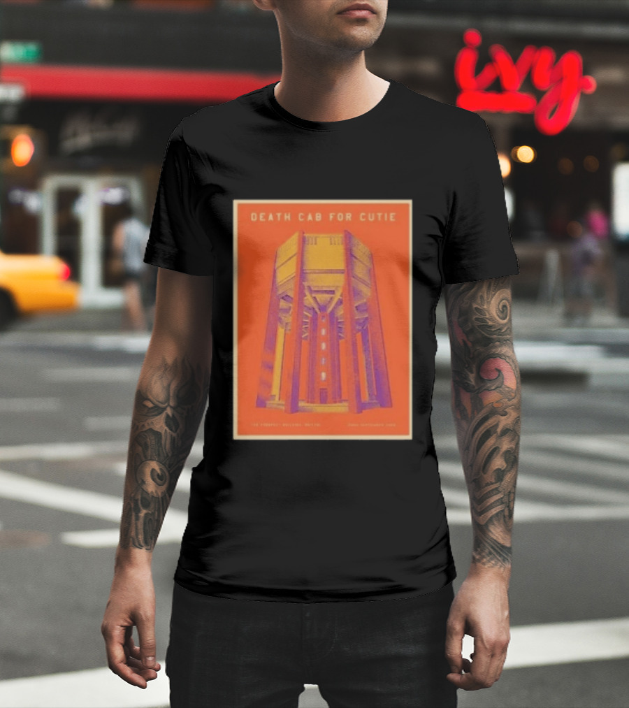 Death Cab For Cutie September 23 2026 Bristol I Built You A Tower Tour Prospect Building UK Event T-Shirt