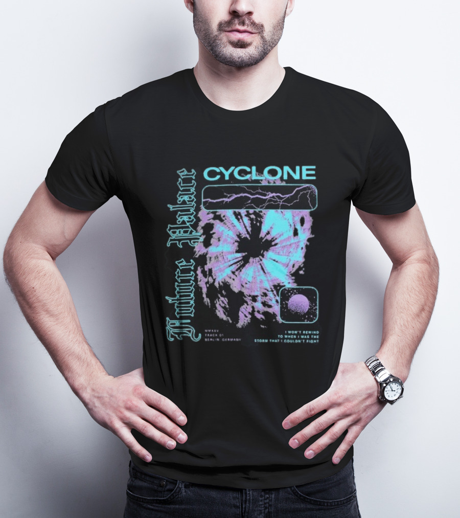 Future Palace Cyclone I Won't Rewind To When I Was The Storm Lightning Clouds Track 01 2023 Germany T-Shirt