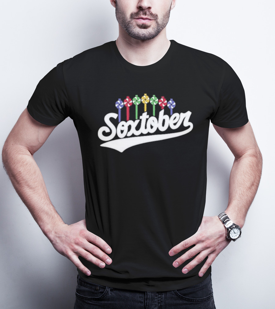 Soxtober Boston Red Sox Playoff Celebration Candy T-Shirt