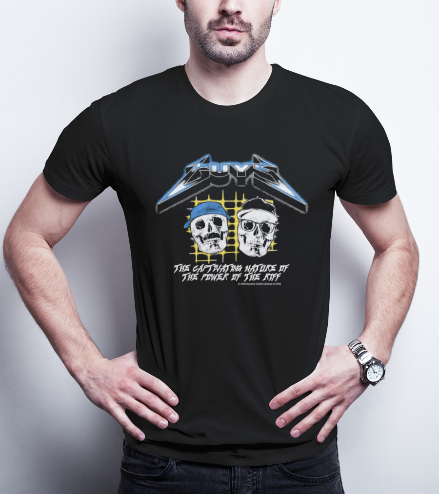 The Guysery Captinating Nature Power Of The Riff Metal Rock T-Shirt