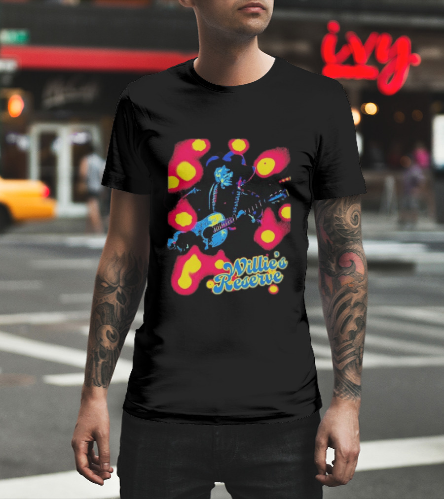 Willie's Nelson Reserve Psychedelic Country Music Legend T-Shirt