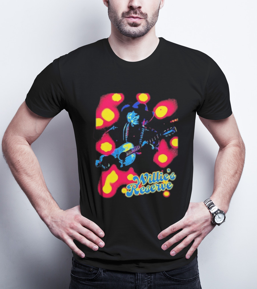 Willie's Nelson Reserve Psychedelic Country Music Legend T-Shirt