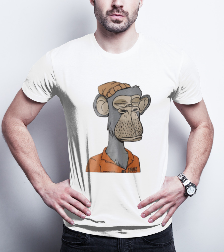 Bored Ape Yacht Club Astronaut Inmate Orange Jumpsuit T-Shirt