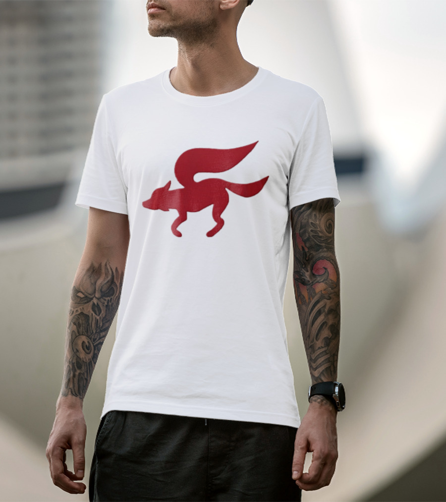 Flying Red Fox Tail Mythical Creature T-Shirt