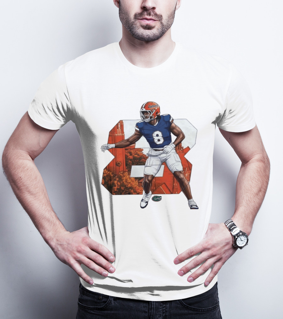 NCAA Florida Gators No 8 Aaron Chiles Jr. T-Shirt