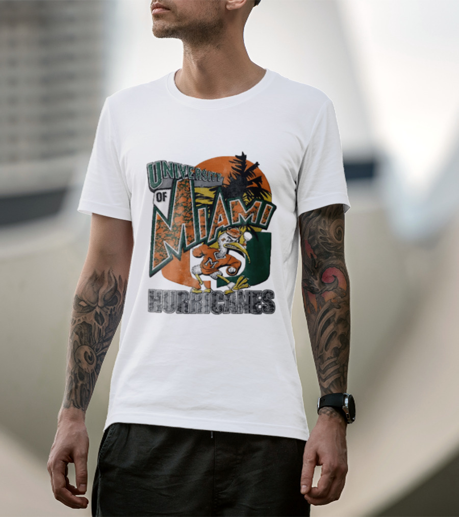 Miami Hurricanes Sebastian The Ibis U Of M Sports Team T-Shirt