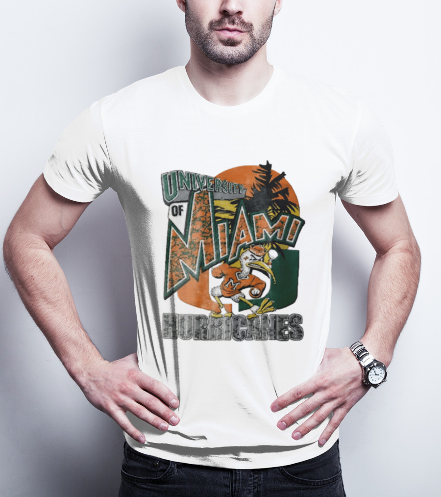 Miami Hurricanes Sebastian The Ibis U Of M Sports Team T-Shirt